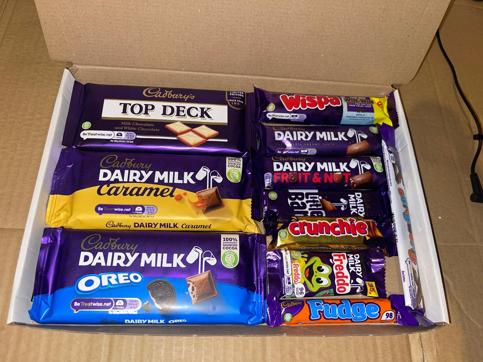 Cadburys Chocolate Postal Box - Bestselling Gift idea ( Chocolate Bar – Candylicious Time